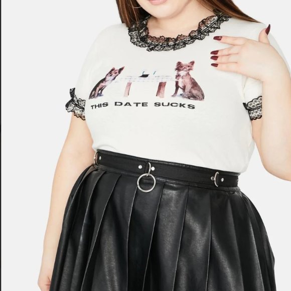Tops | Dolls Kill Plus This Date Sucks Crop Top | Poshmark
